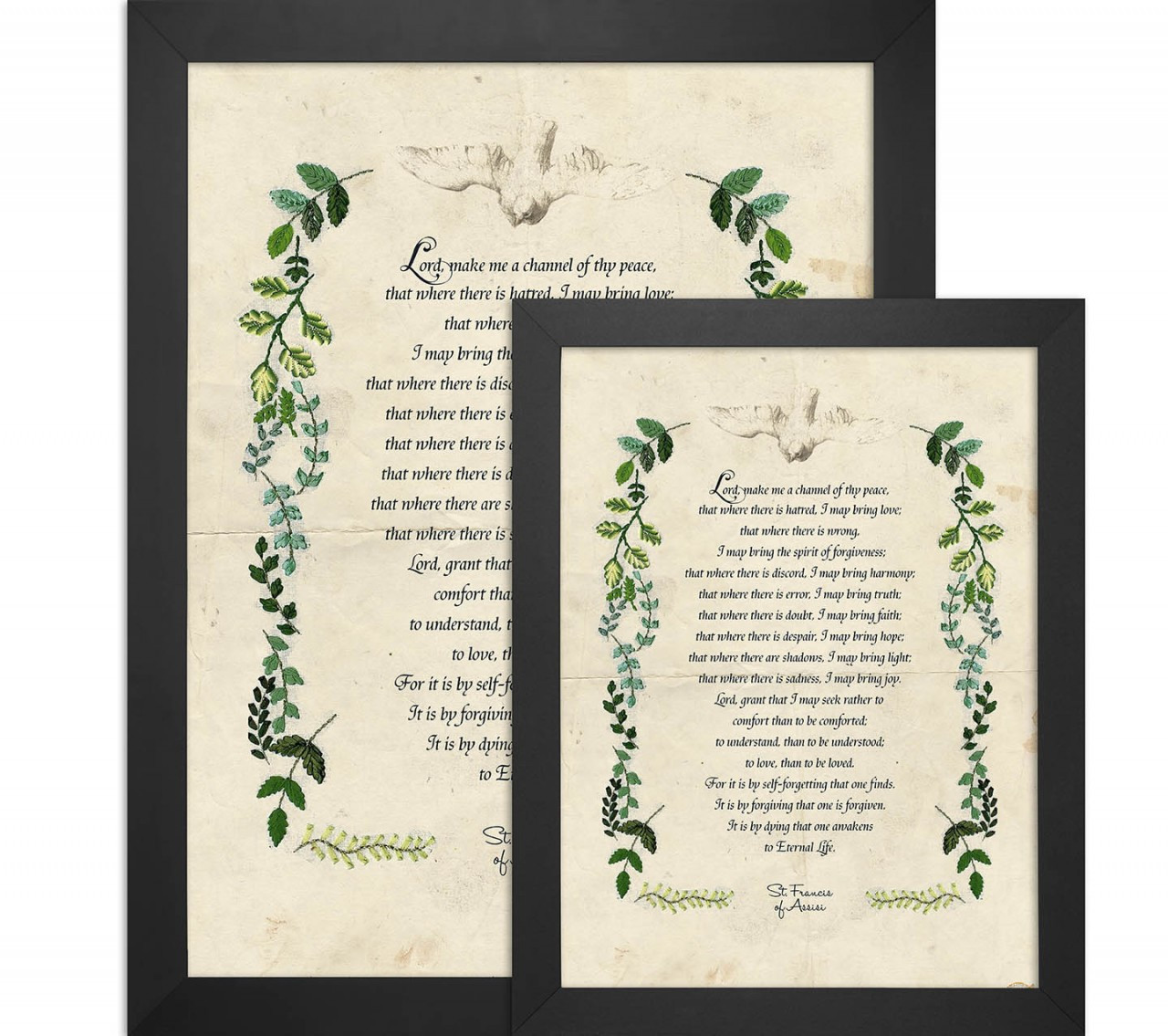 St. Francis Prayer Poster - Catholic to the Max - Online Catholic Store