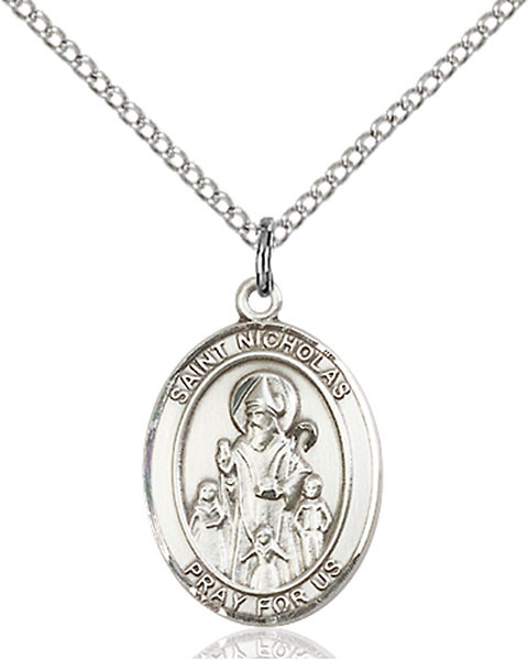 Sterling Silver Medal St. Nicholas - Catholic to the Max - Online ...