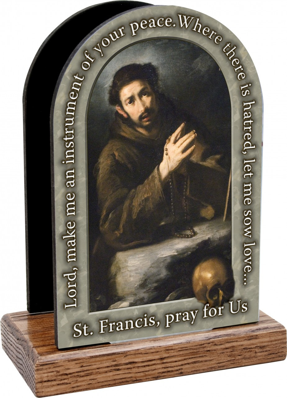 St. Francis of Assisi Prayer Table Organizer (Vertical) - Catholic to ...