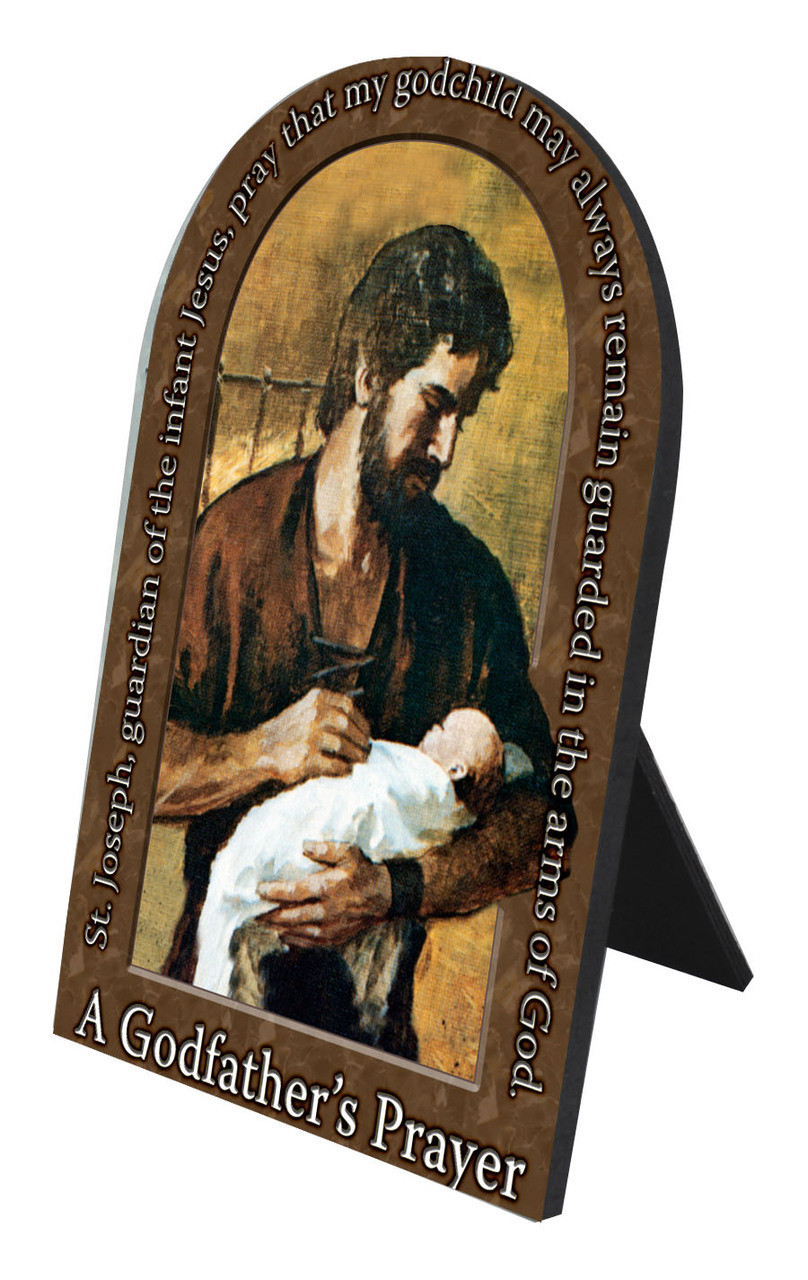 A Godfather's Prayer Arched Desk Plaque - Catholic to the Max - Online ...
