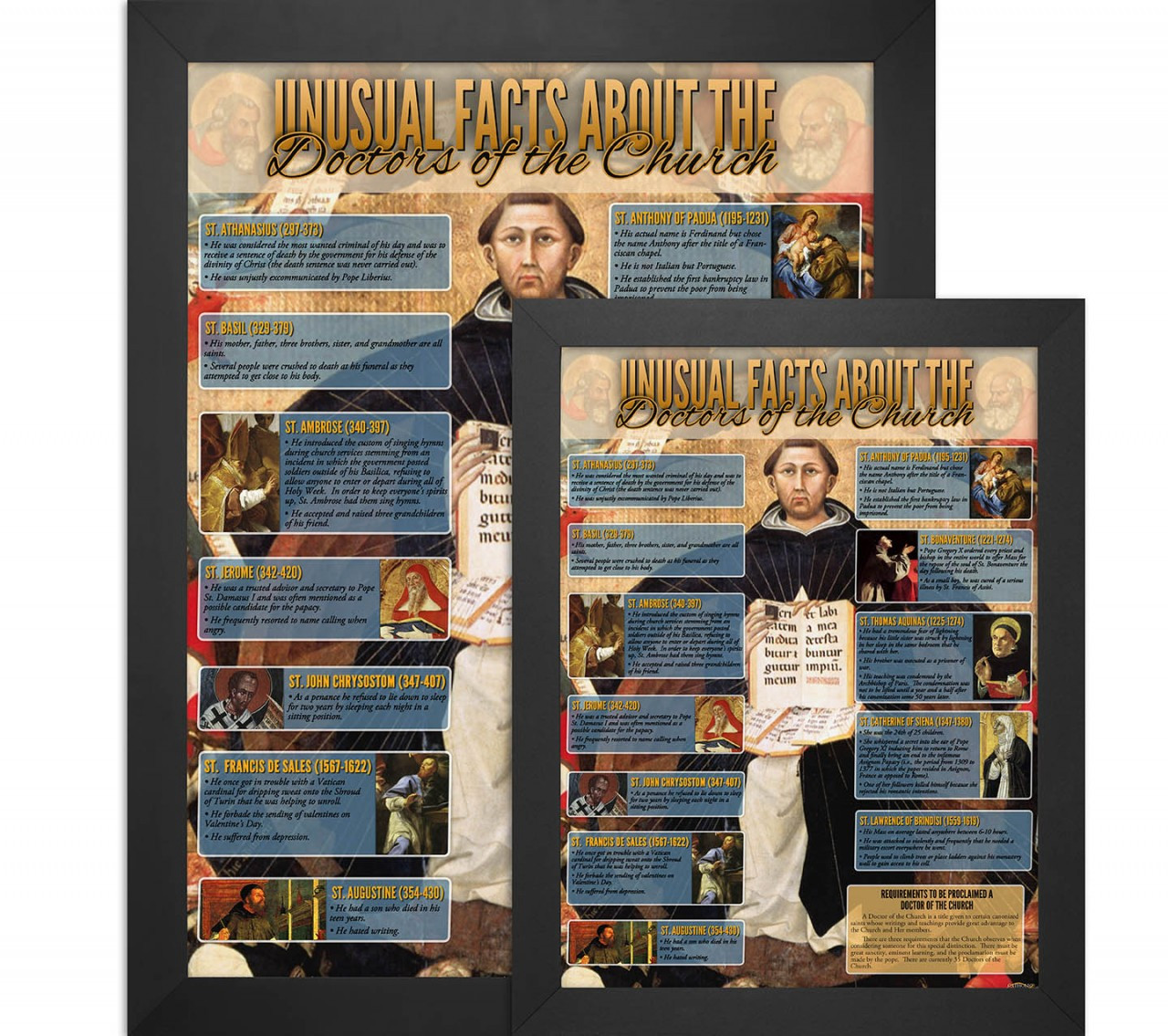 Unusual Facts About the Doctors of the Church Poster - Catholic to the ...