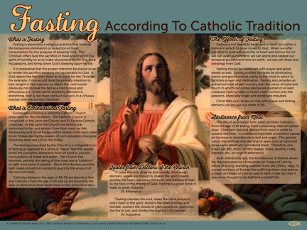 Fasting According to Catholic Tradition (Faith Explained) Poster ...