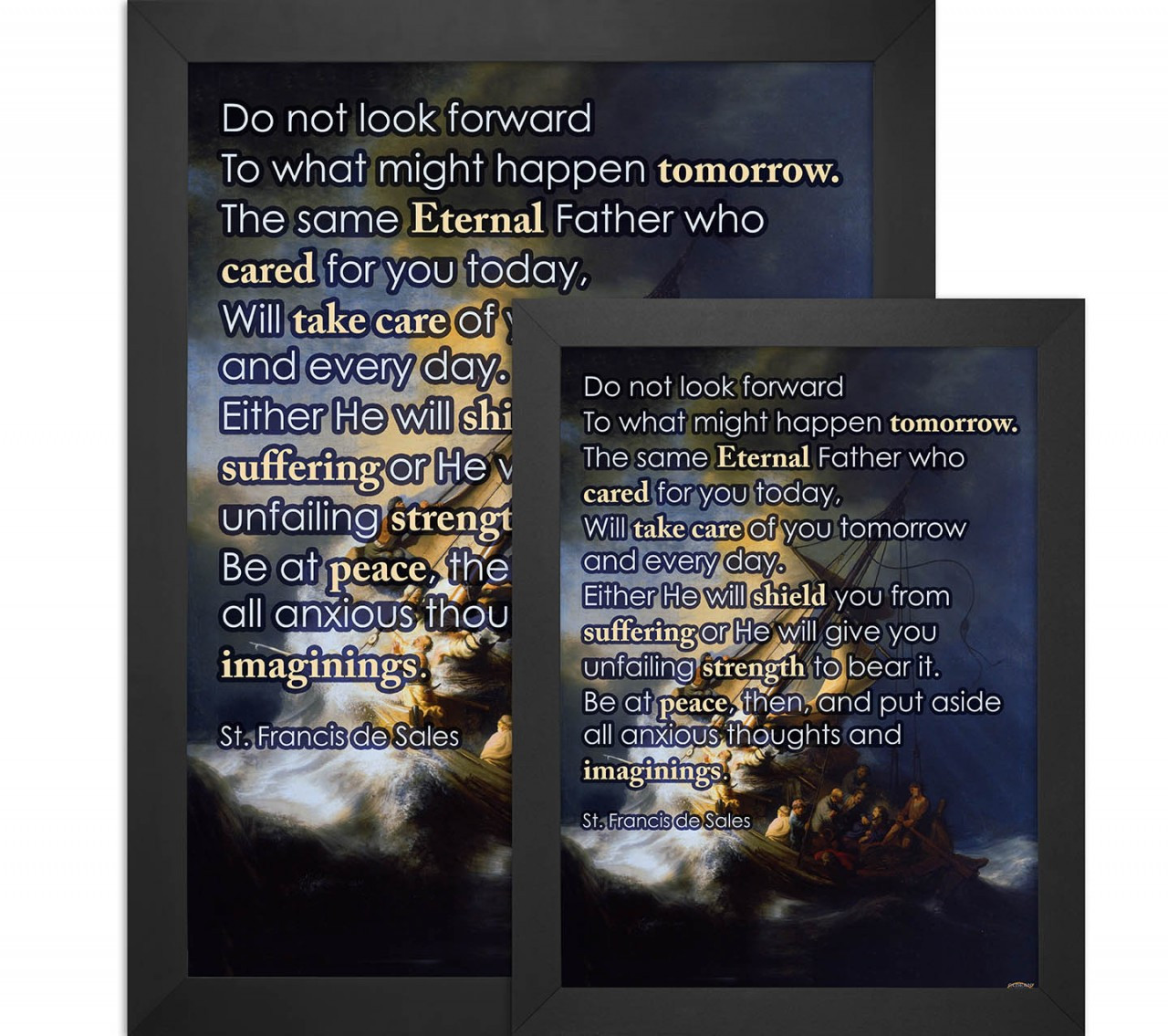 Be at Peace (St. Francis de Sales) Poster - Catholic to the Max ...