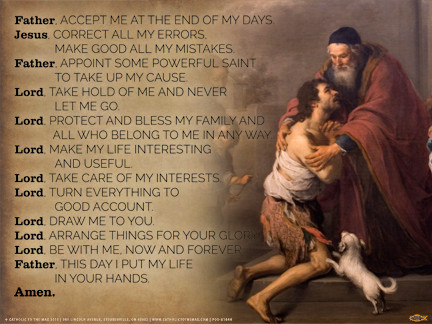 Father Accept Me Poster - Catholic to the Max - Online Catholic Store