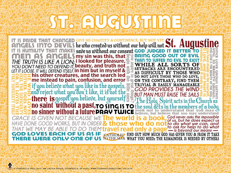 Saint Augustine Quote Poster