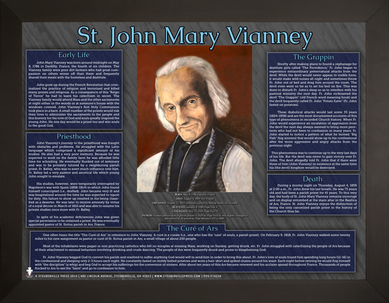 Saint John Mary Vianney Explained Poster