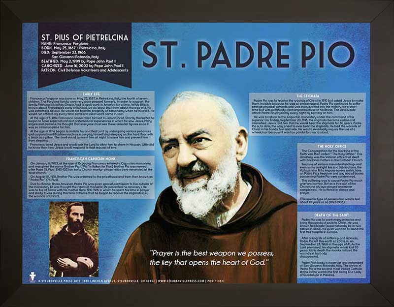 Saint Padre Pio Explained Poster