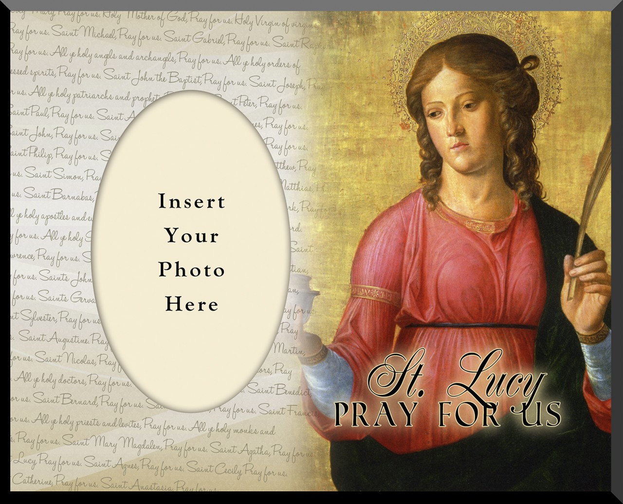 St. Lucy Photo Frame 3 - Catholic to the Max - Online Catholic Store