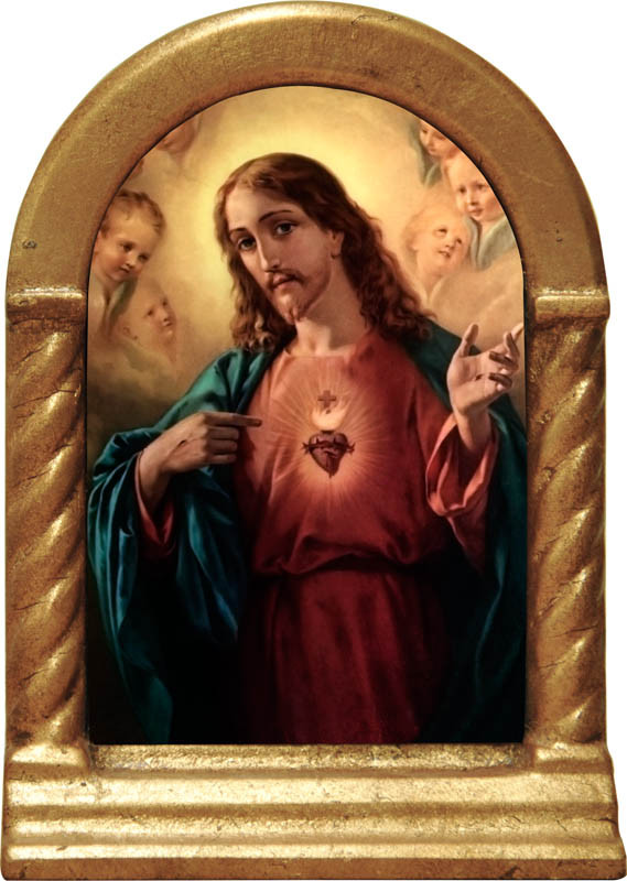 Sacred Heart of Jesus Desk Shrine - Catholic to the Max - Online ...