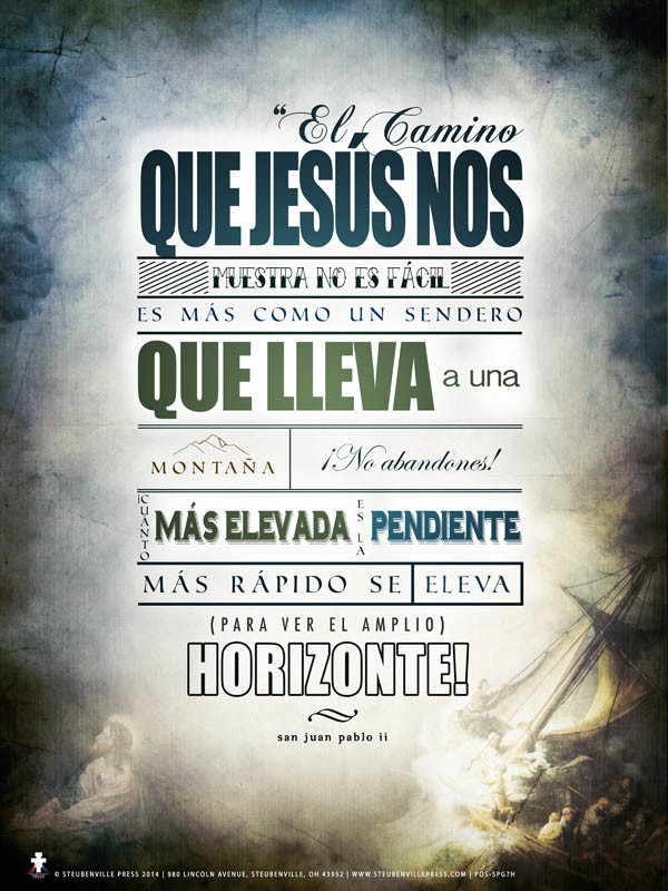 Spanish JPII Quote Poster - Catholic to the Max - Online Catholic Store