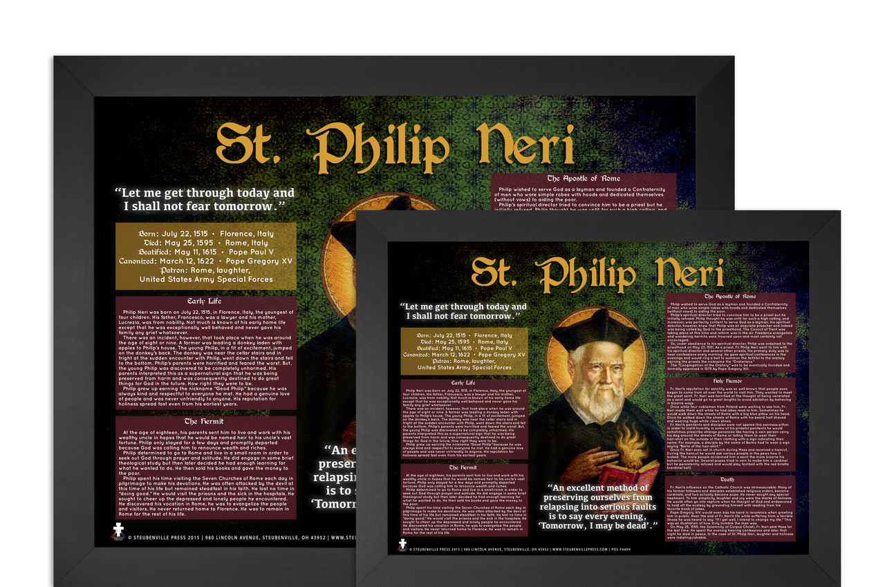 St. Philip Neri Explained Poster - Catholic to the Max - Online ...