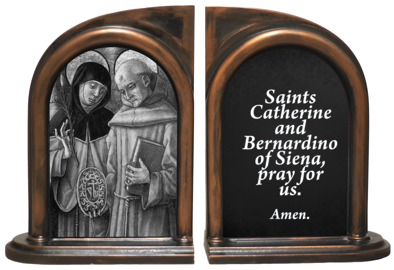 Bookends: Sts. Catherine and Bernardino