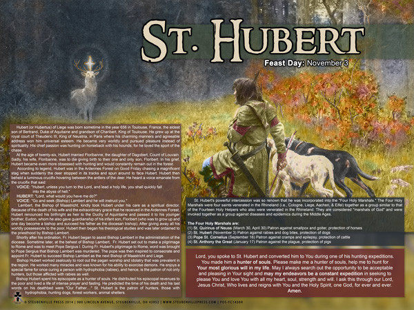 Saint Hubert Explained Poster - Catholic to the Max - Online Catholic Store