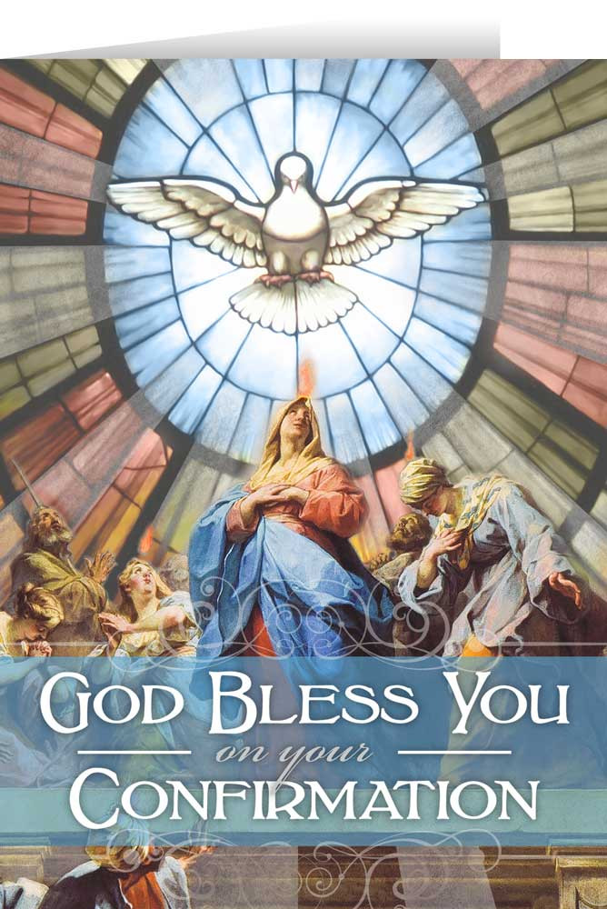 Our Lady of Pentecost Confirmation Greeting Card