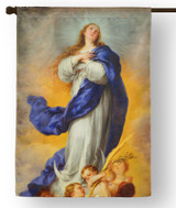 Immaculate Conception Outdoor House Flag