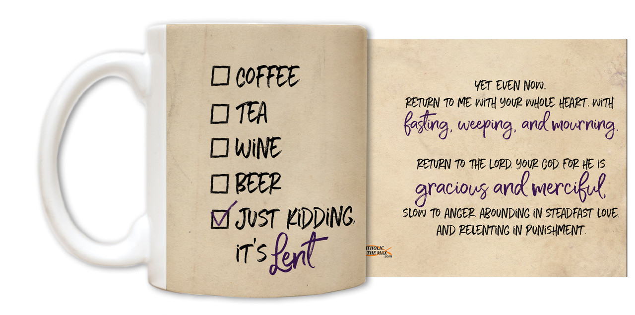 Lent Fasting and Abstinence Mug - Catholic to the Max - Online Catholic ...