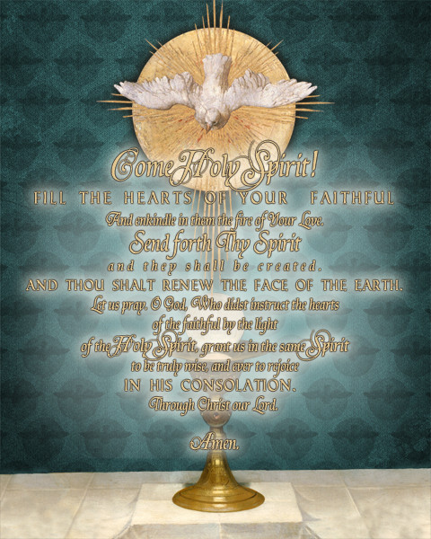 Eucharist with Holy Spirit Wall Plaque - Catholic to the Max - Online ...
