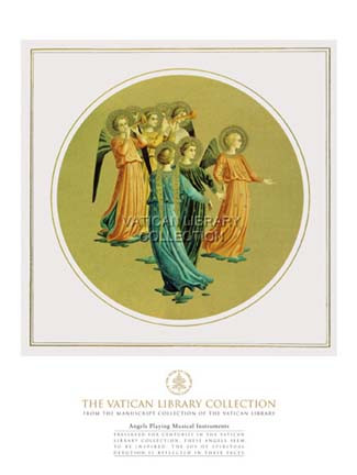 Angels Playing Musical Instruments Paper Print - Catholic to the Max ...