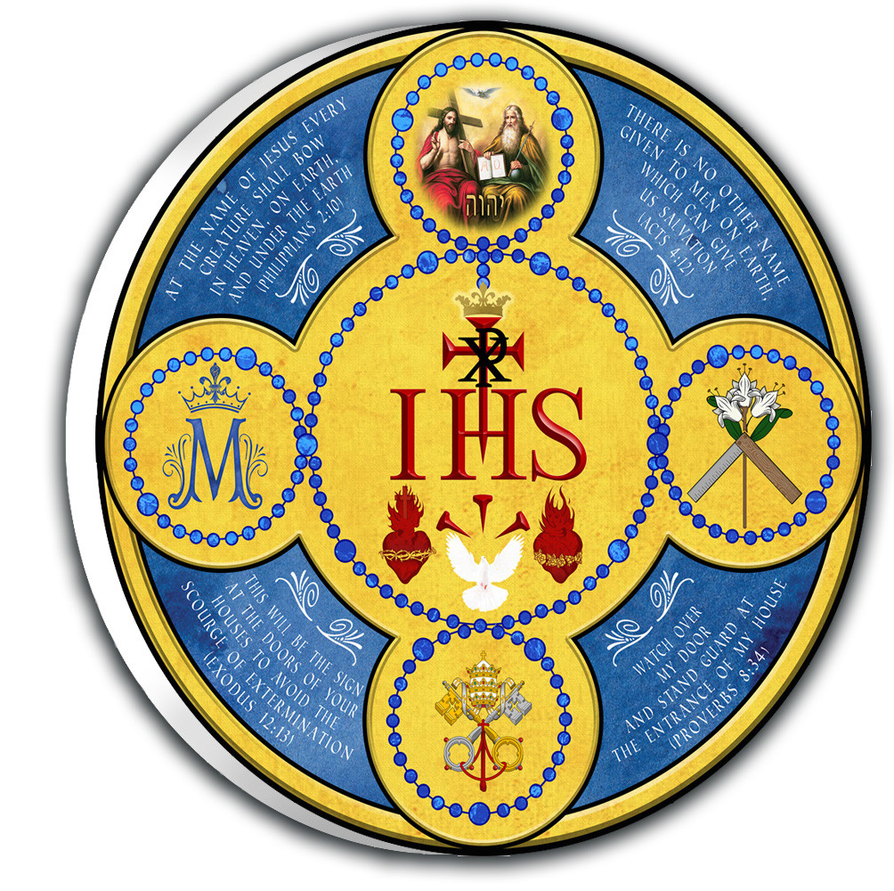 Holy Name Emblem Outdoor Plaque - Catholic to the Max - Online Catholic ...