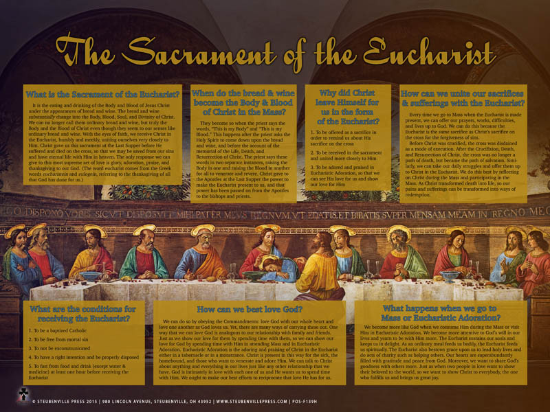 The Eucharist Explained Poster - Catholic to the Max - Online Catholic ...