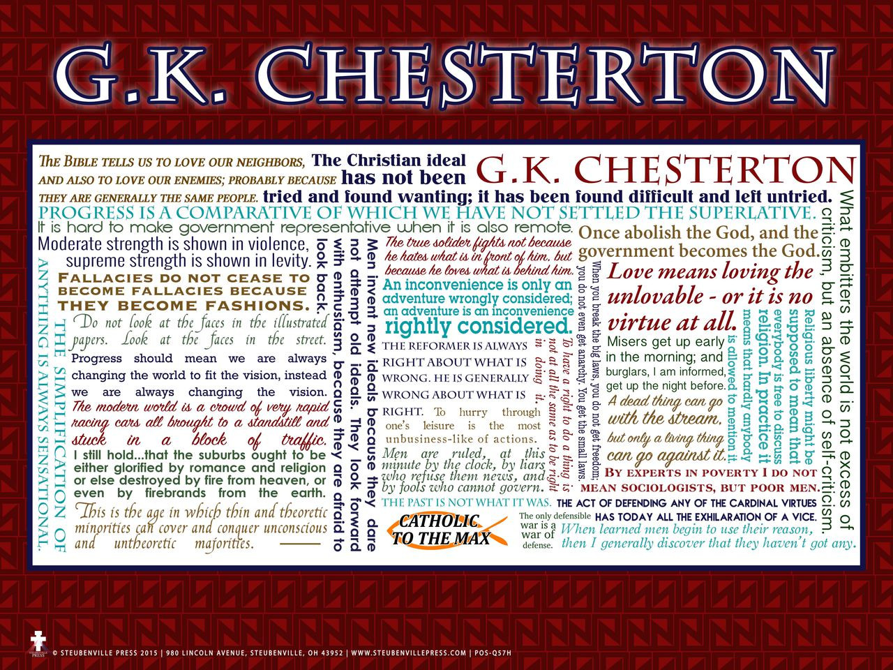 G. K. Chesterton quote poster