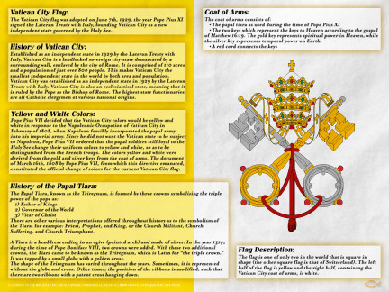 Vatican Flag Explained Poster - Catholic to the Max - Online Catholic Store