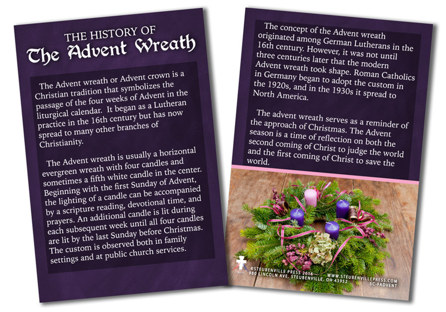 History of the Advent Wreath Explained Card