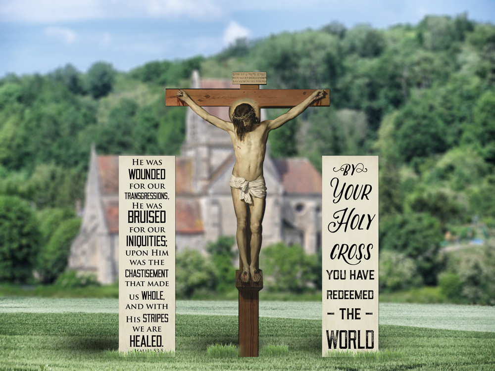 Crucifixion Outdoor Lifesize Display - Catholic to the Max - Online ...