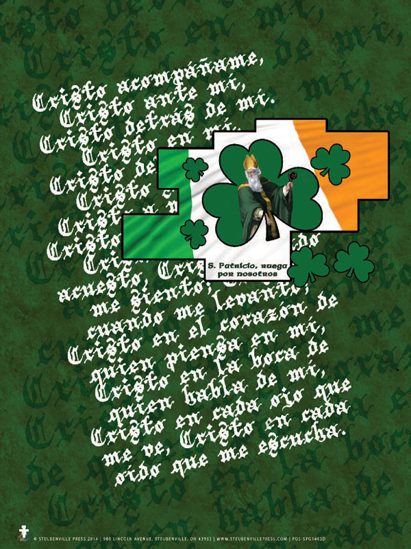 Spanish St. Patrick With Prayer Poster - Catholic to the Max - Online ...
