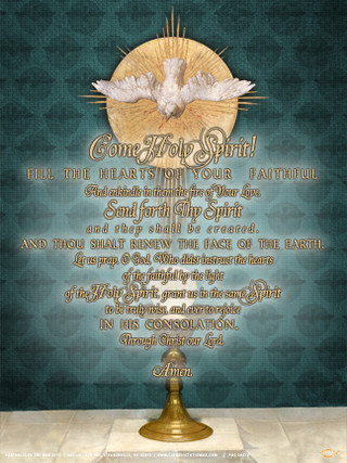 Eucharist with Holy Spirit Poster - Catholic to the Max - Online ...