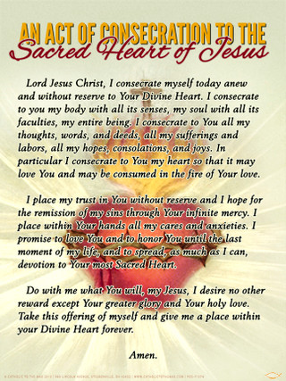An Act of Consecration to the Sacred Heart of Jesus - Traditional ...