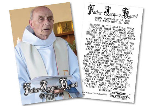 Fr. Jacques Hamel Martyr Holy Card - Catholic to the Max - Online ...