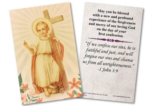 First Reconciliation Prayer Cards