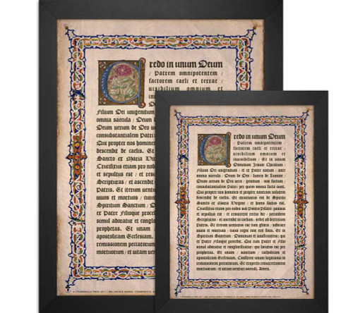 Latin Nicene Creed Poster