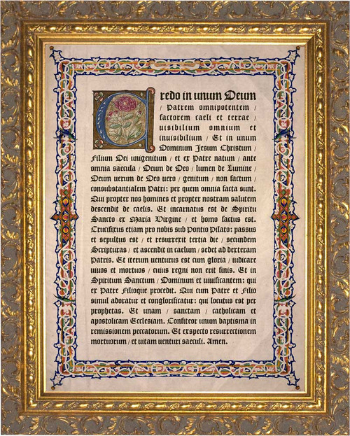 Latin Nicene Creed Poster