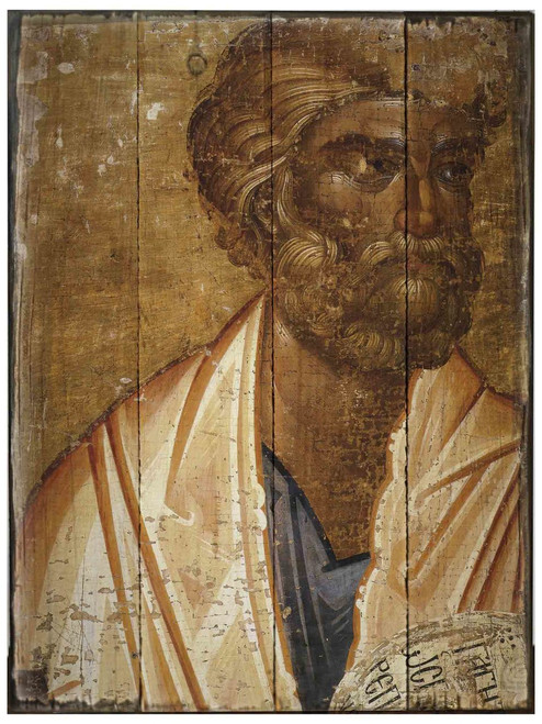 St. George Slaying the Dragon Rustic Wood Russian Icon Plaque ...