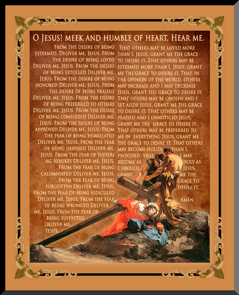 Litany of Humility Graphic Wall Plaque - Catholic to the Max - Online ...