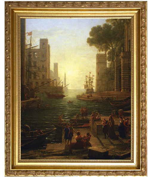 Embarkation of St. Paula of Rome at Ostia Framed Art - Catholic to the ...