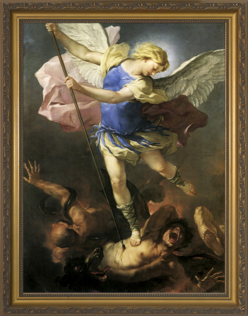 St. Michael the Archangel - Gold Framed Art - Catholic to the Max ...