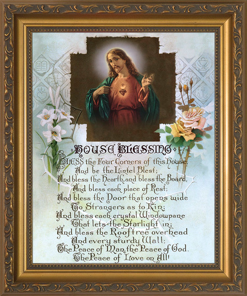House Blessing Framed Art - Catholic to the Max - Online Catholic Store