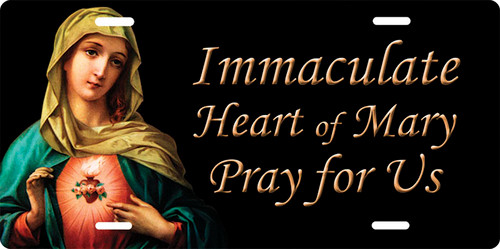 Immaculate Heart of Mary License Plate - Catholic to the Max - Online ...