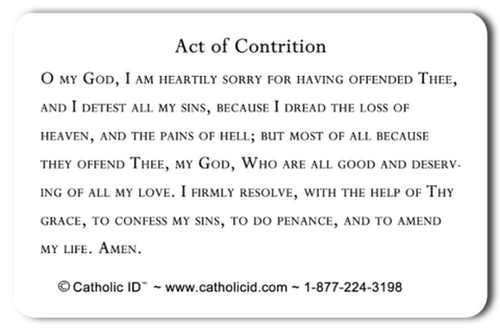 Confession Cards - Catholic to the Max - Online Catholic Store