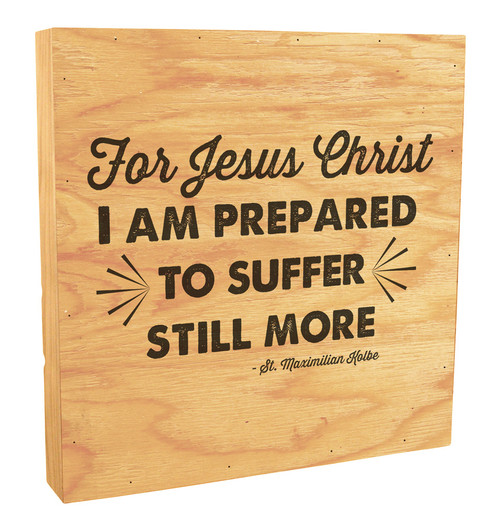 "For Jesus Christ" Rustic Box Art - Catholic to the Max - Online ...