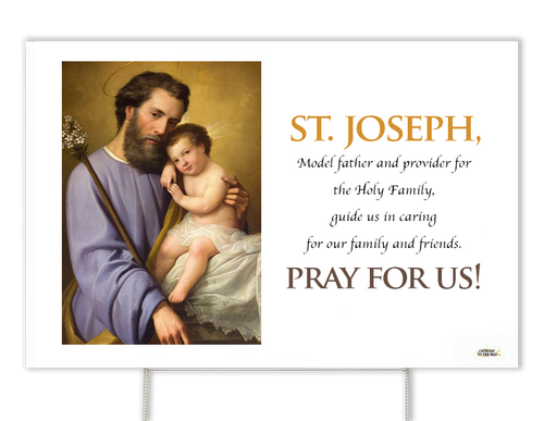 St. Joseph Patron of the Church Yard Sign - Catholic to the Max ...
