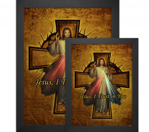 Divine Mercy Cross Poster - Catholic to the Max - Online Catholic Store