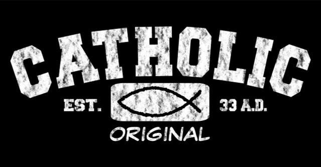 Catholic Original (black) Vinyl Bumper Sticker - Catholic to the Max ...