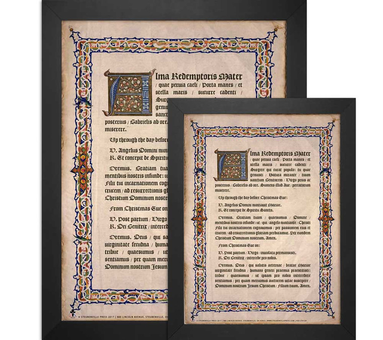 Latin Alma Redemptoris Mater Poster