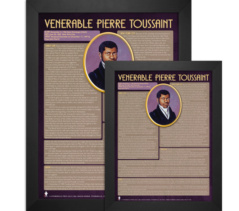 Venerable Pierre Toussaint Explained Poster - Catholic to the Max ...