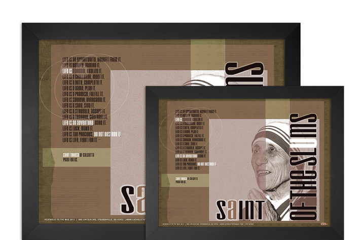 Mother Teresa Saint of the Slums Poster - Catholic to the Max - Online ...