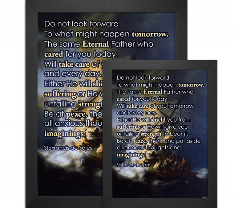 Be at Peace (St. Francis de Sales) Poster - Catholic to the Max ...